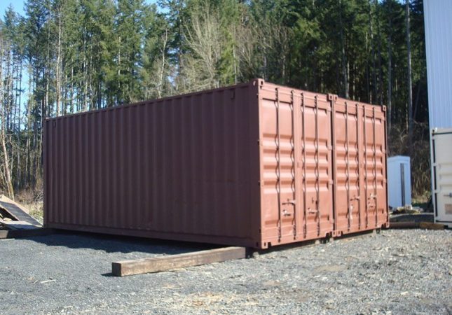 24ft High Cube Custom Storage Container with Roll Door - Dry Box