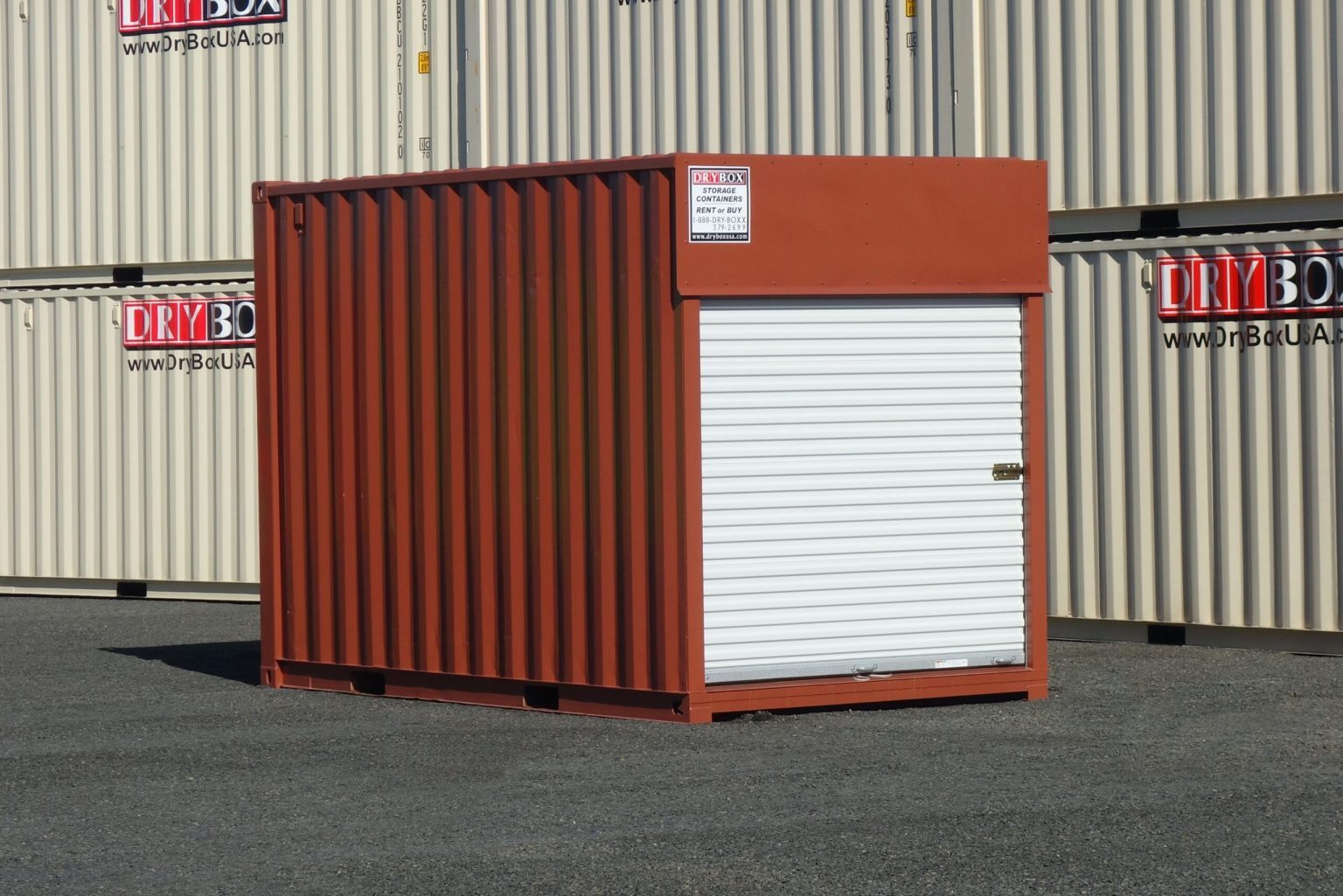 10ft Used Shipping Container with Roll Door - Dry Box