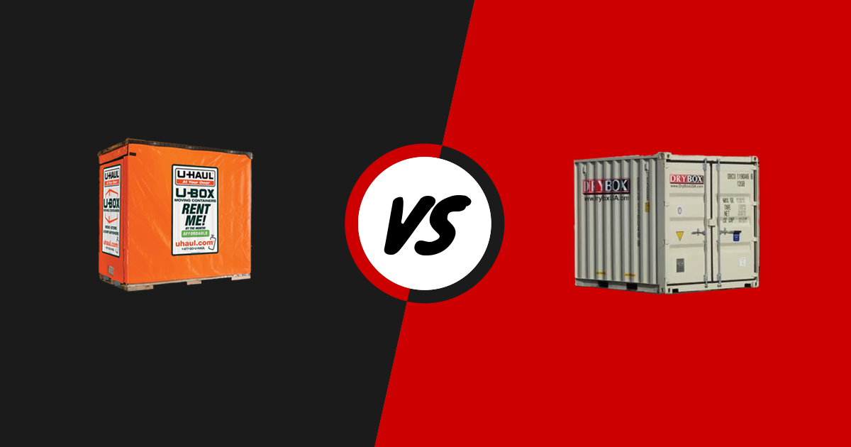 Compare Dry Box's Moving Containers To U-Haul's U-Box.