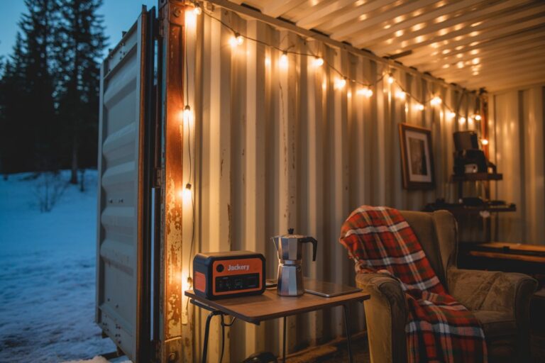 How to Put Electricity In a Shipping Container - Dry Box